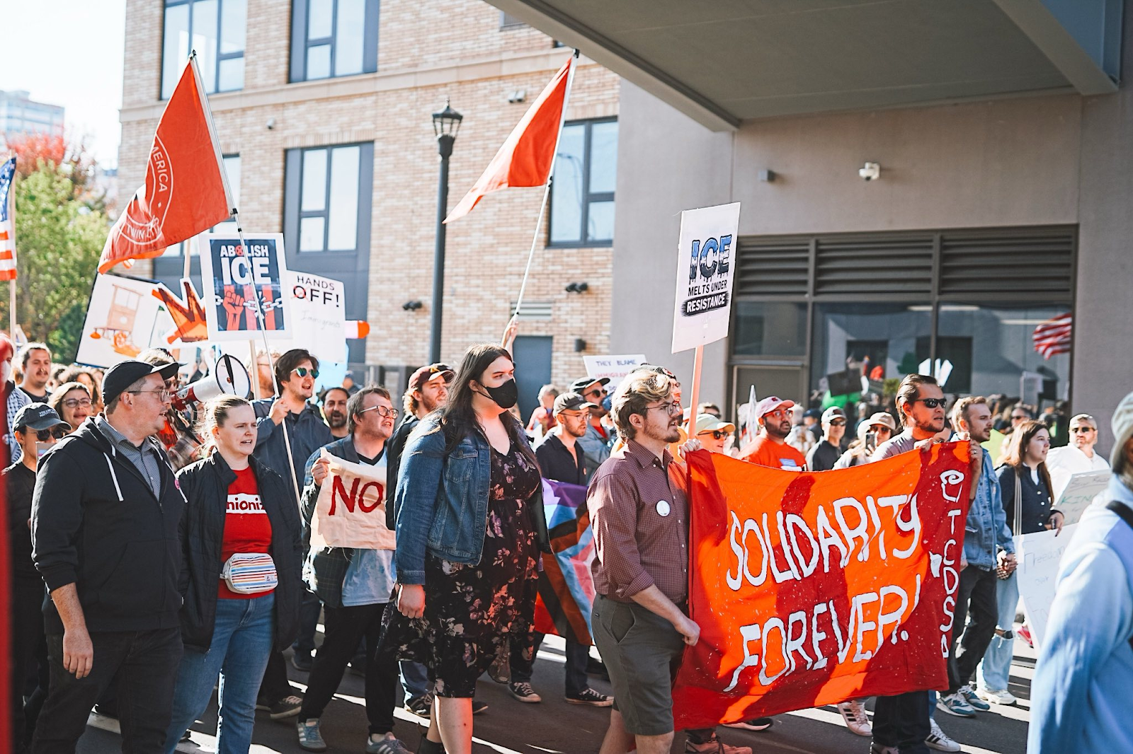 Twin Cities DSA participates in “No Kings” – one of the largest days of ...